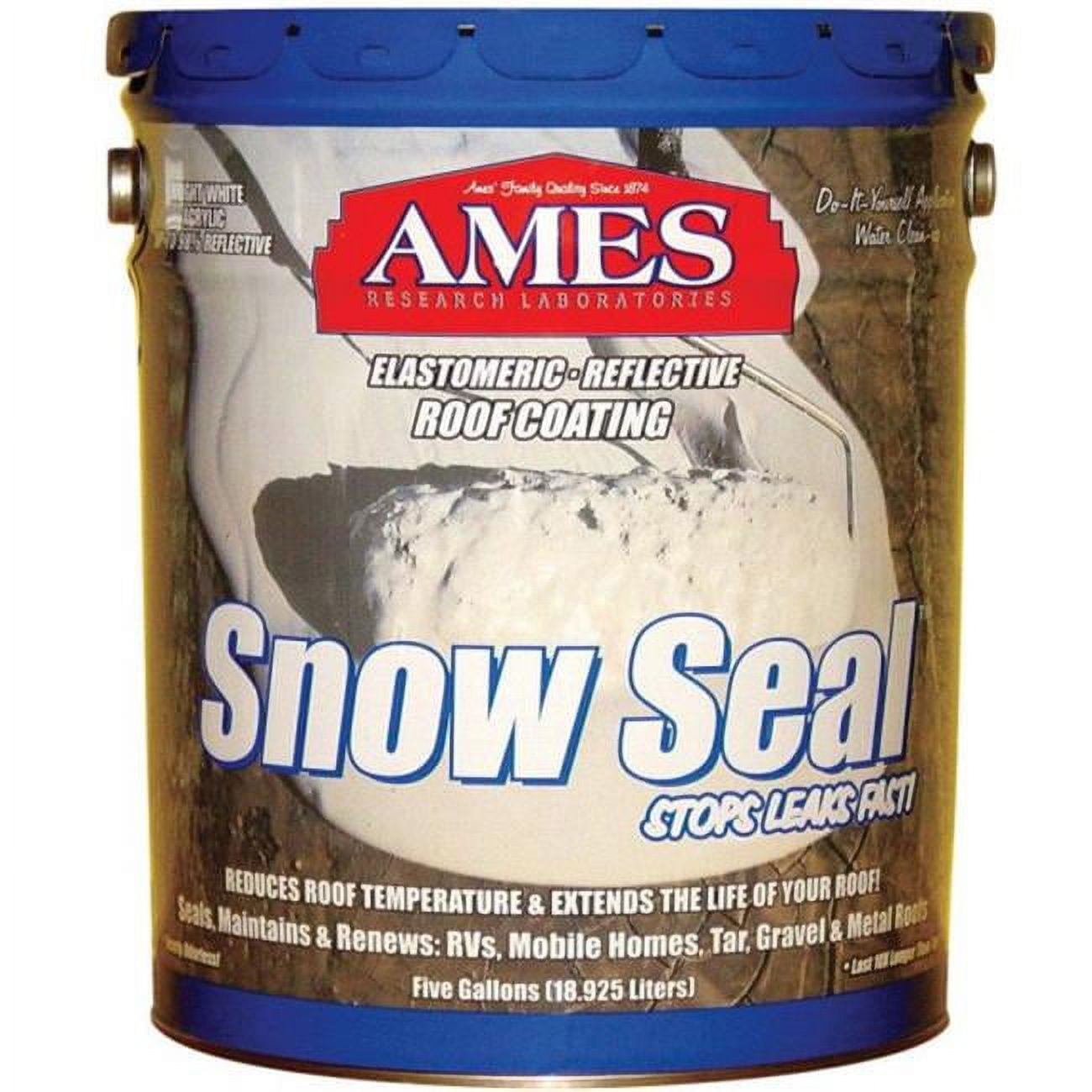 Ames Snow Seal SS5, 5 Gallon, Tar Sealant Liquid Roof Coating, Made in ...