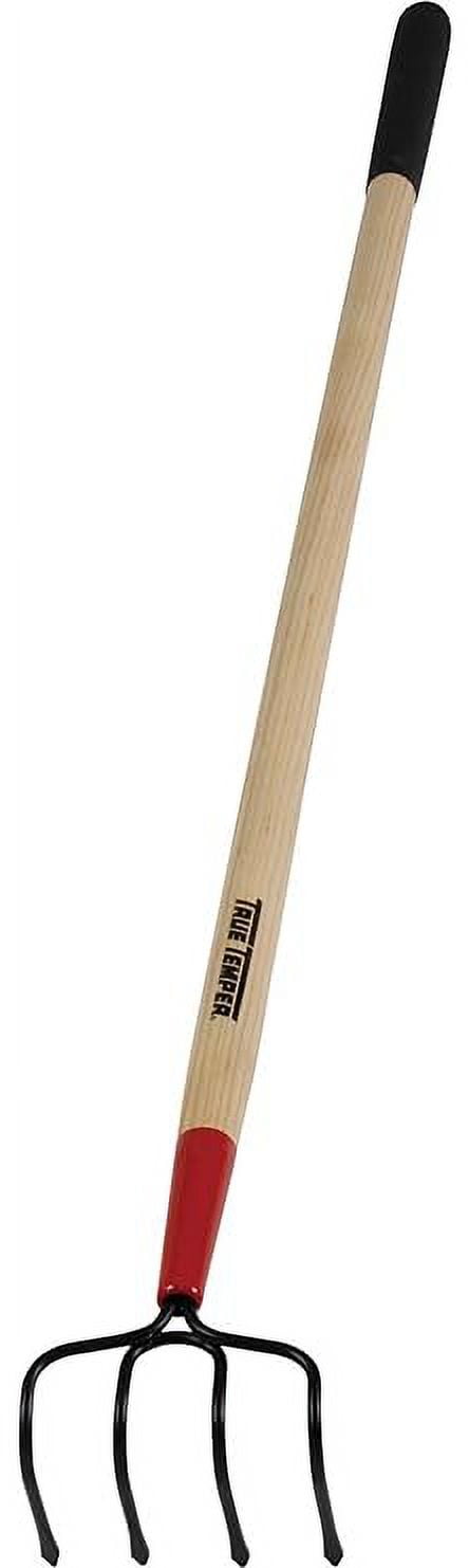 Ames True Temper 4 Tine Cultivator With 53 Inch Cushion Grip Wood ...