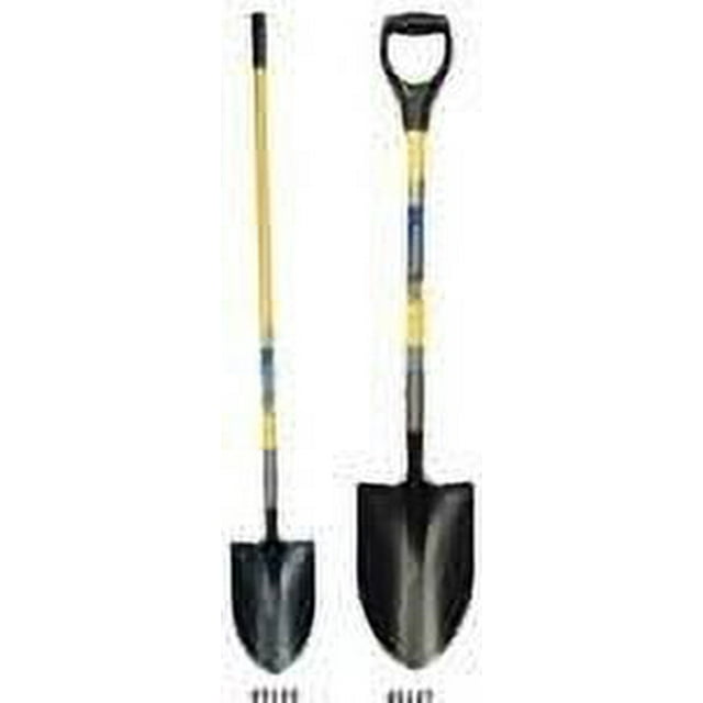Round Point Shovels with D-Grip Handle, 9 in L X 5.31 in W Blade ...