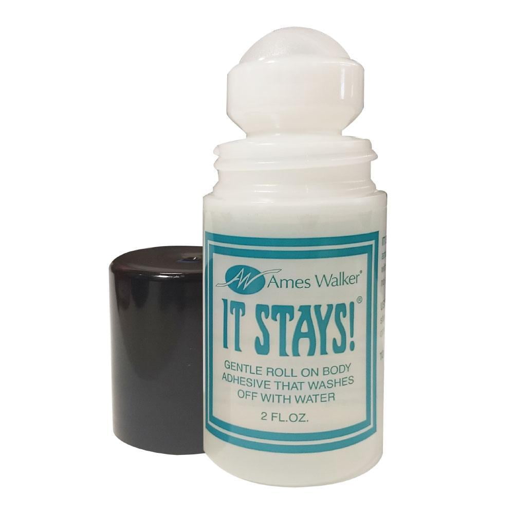 Ames Walker AW It Stays! Medical Roll-On Skin Hold Body Adhesive, 2 oz ...