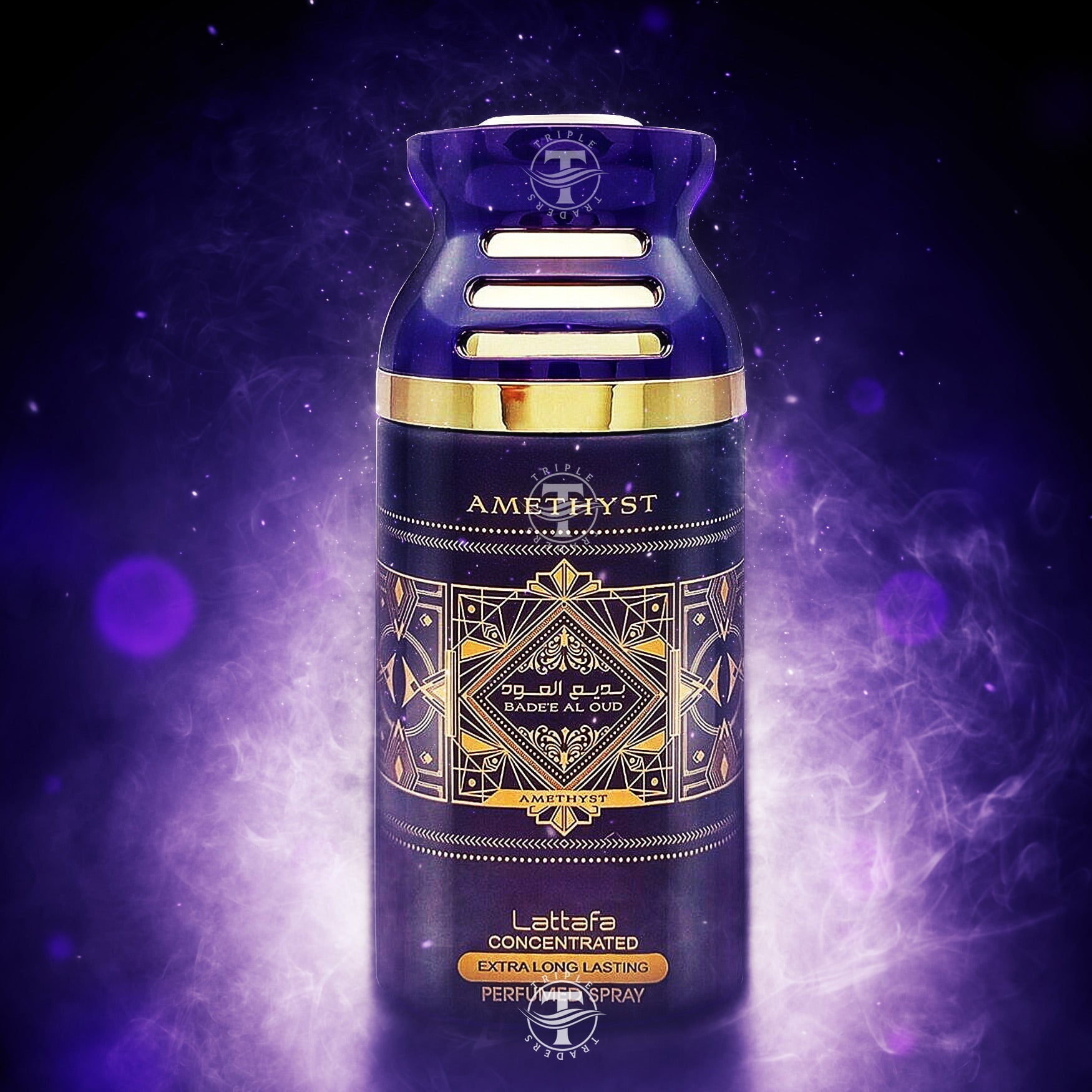 Badee' al Oud Amethyst Perfume Spray by Lattafa - 250ml - Walmart ...