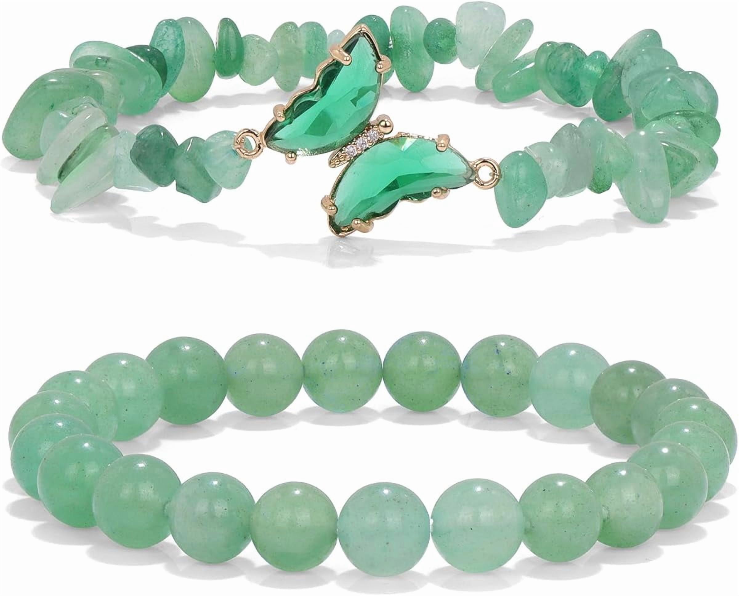 Amethyst Bracelet For Women Anxiety Amethyst Beaded Bracelets Butterfly ...