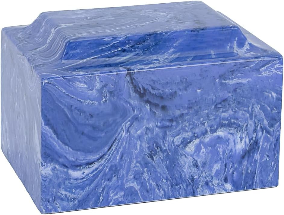 Amethyst Classic Cultured Marble Cremation Urn for Ashes, Purple, Adult ...