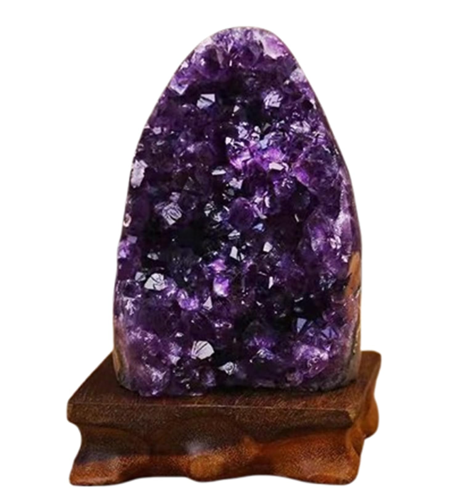 Amethyst Cluster Quartz Crystal Rock Geode Natural Deep Purple Crystal Untreated Stone for ...