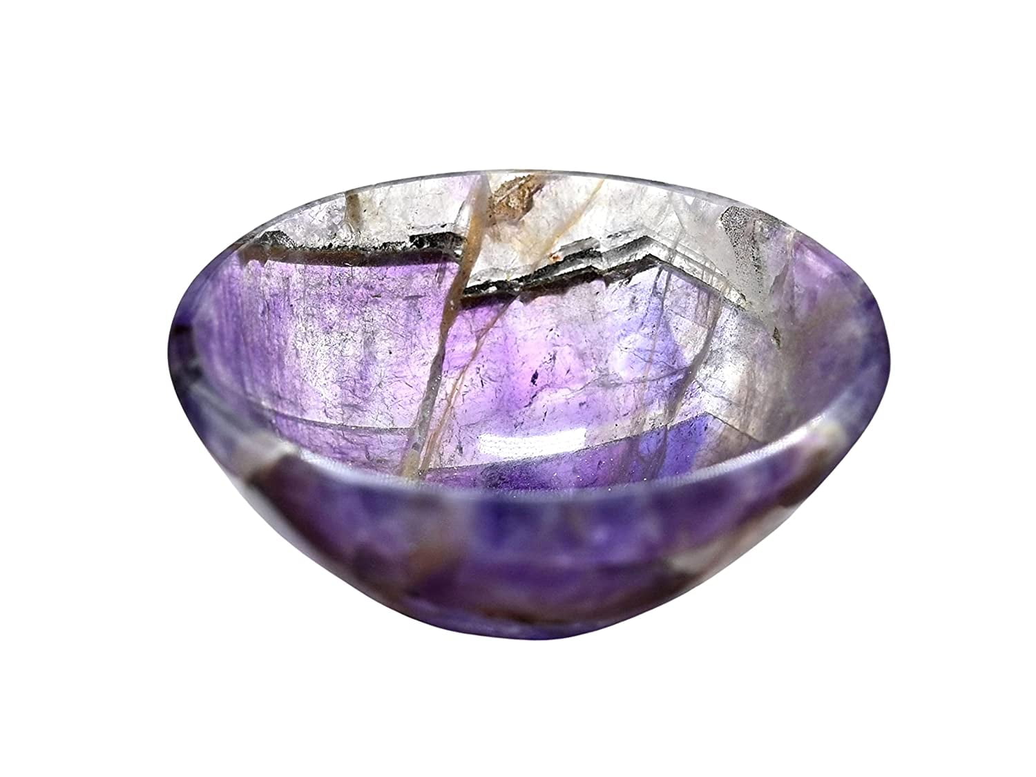Amethyst Crystal Bowl 2" Inch Gemstone Bowl for Altar Offering Bowl ...