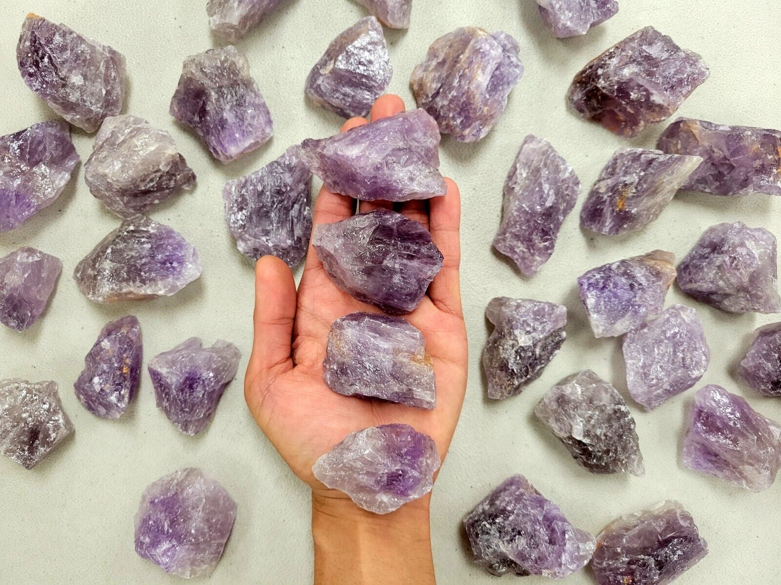 Amethyst Crystal Large Rough Chunks Bulk Raw Healing Stones for Chakra Reiki etc - Walmart.com