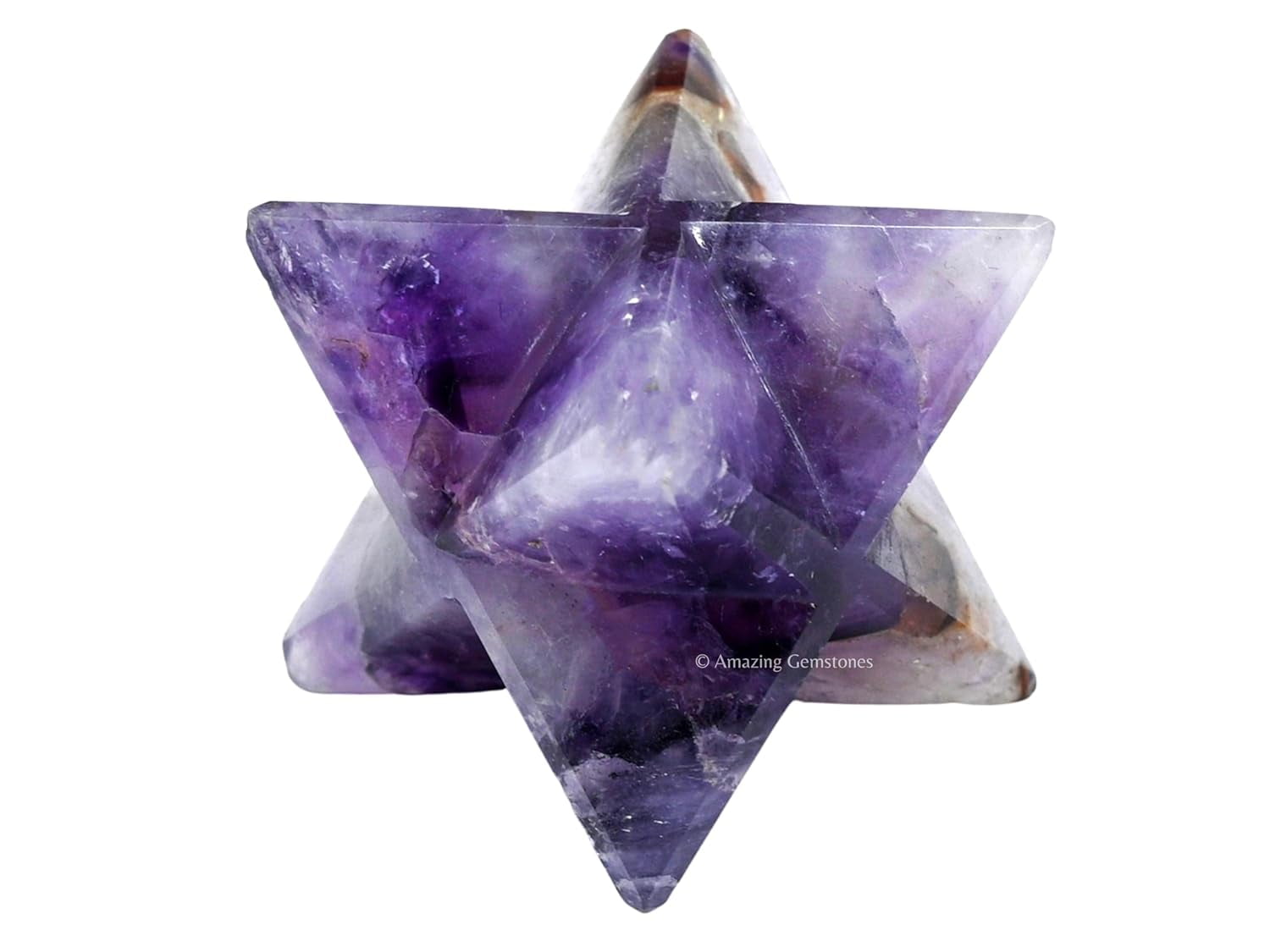 Amethyst Crystal Merkaba Star (2" Inches) - Walmart.com