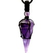 Ayana Wellness Amethyst Geode Pendant Necklace, Gold-Plated, Adjustable Vegan Cord, Healing ...