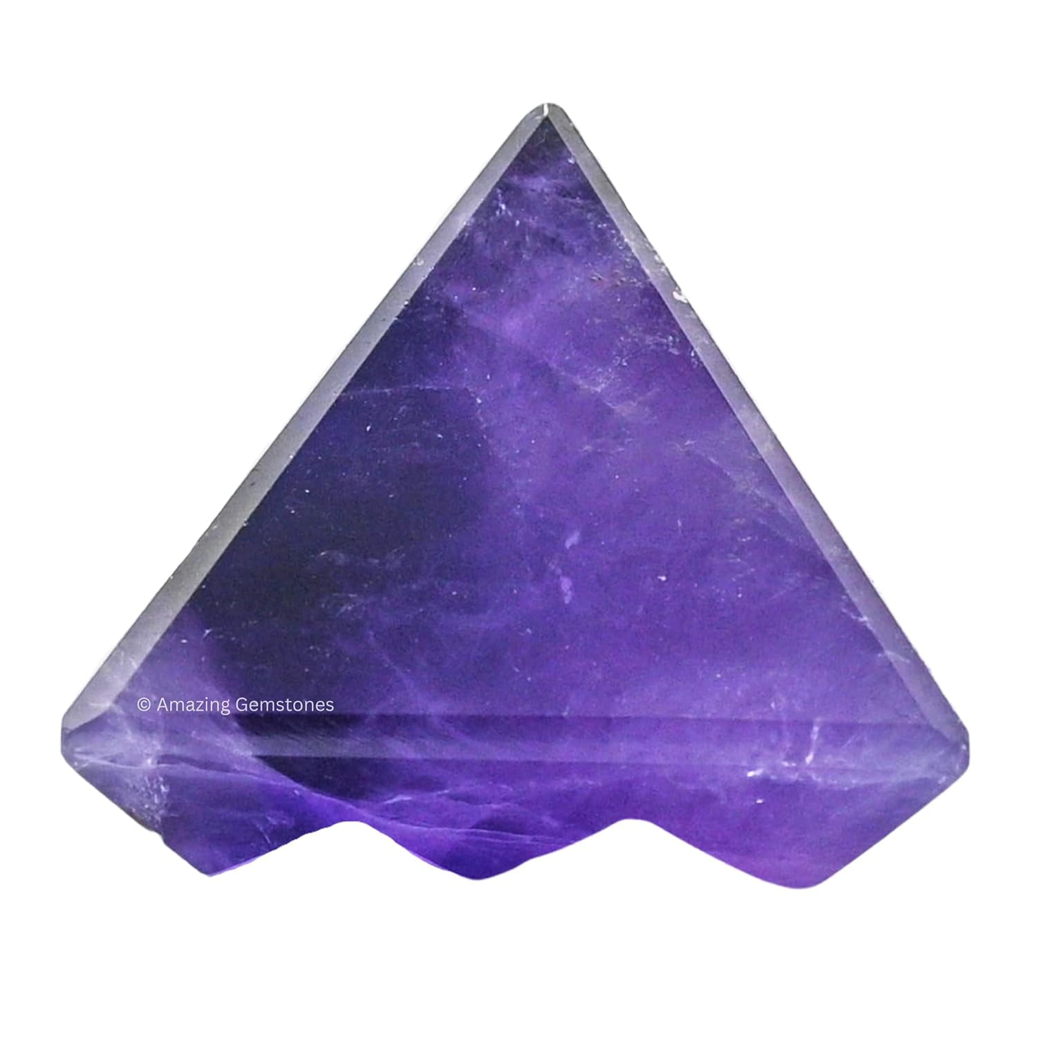 Amethyst Crystal Pyramid with 9 Pyramid Plate Bottom, 1" Mini Pyramid ...