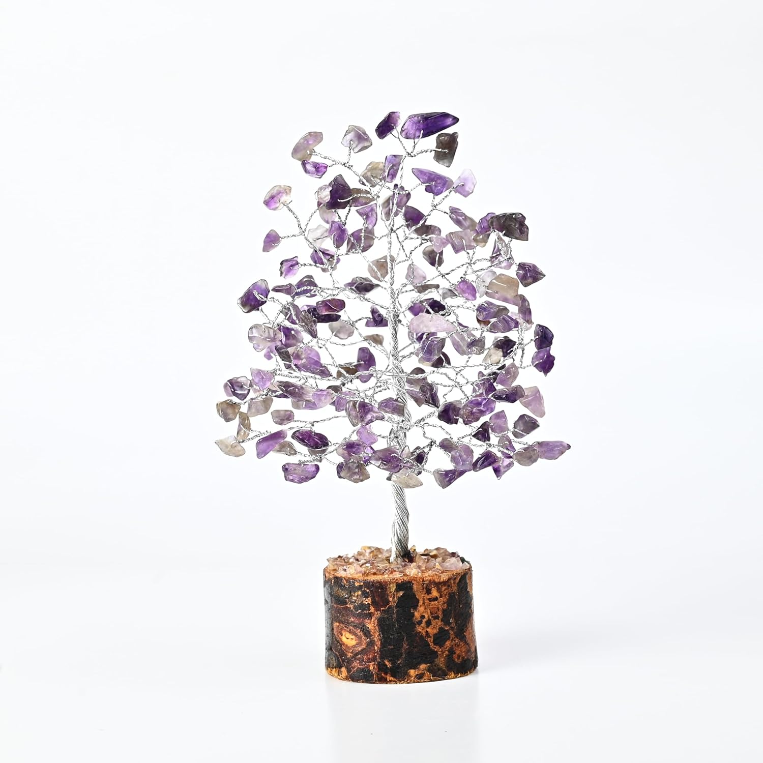 Amethyst Crystal Tree of Life Chakra Tree of Life Handmade Gemstone ...
