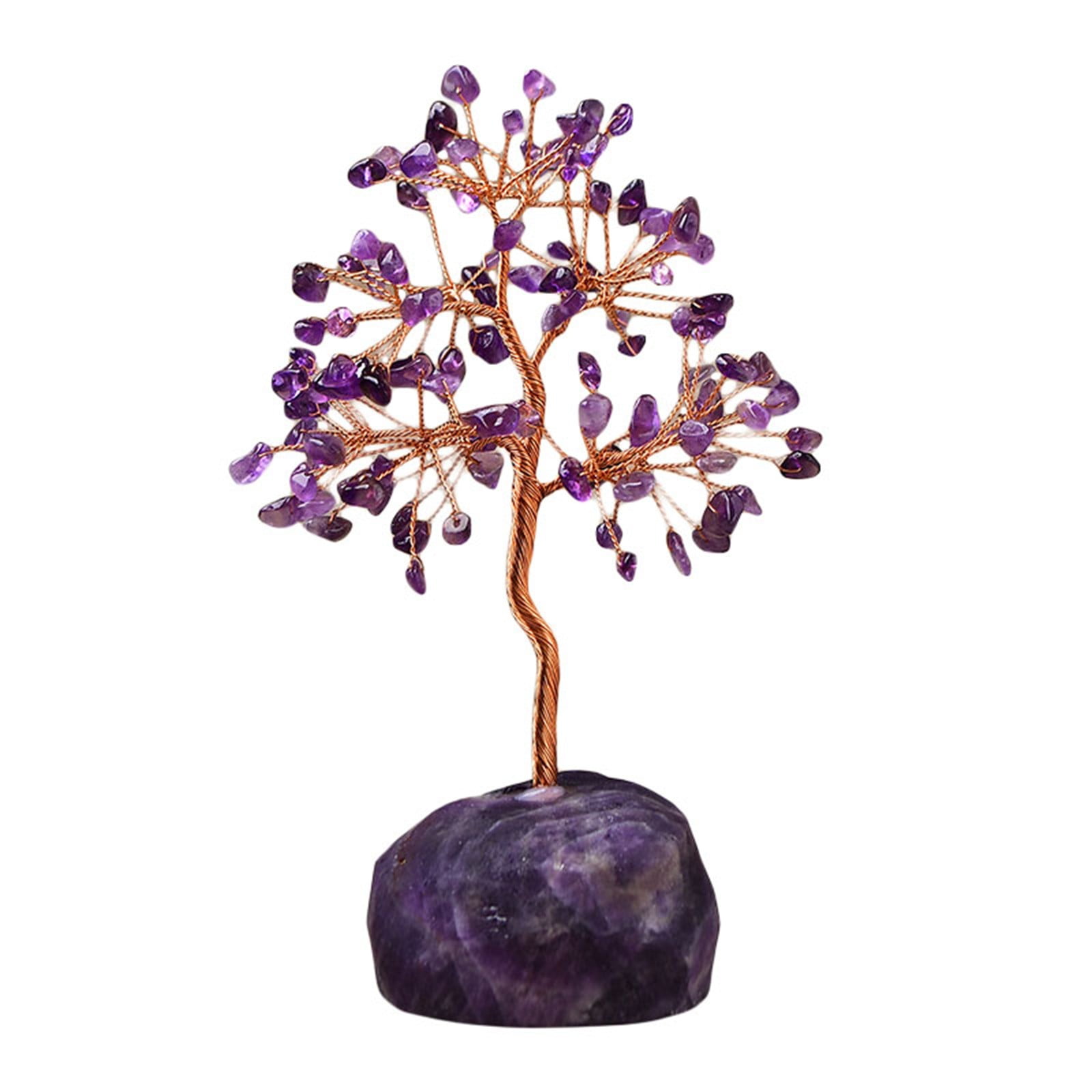 Amethyst Tree of Life - Purple Healing Stone Desk Decor - Spiritual ...