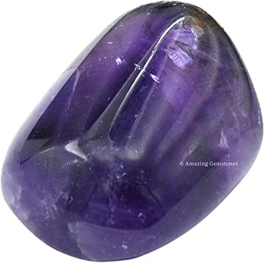 Amethyst Crystal Tumbled Stones Polished Rocks (1 OZ) - Walmart.com