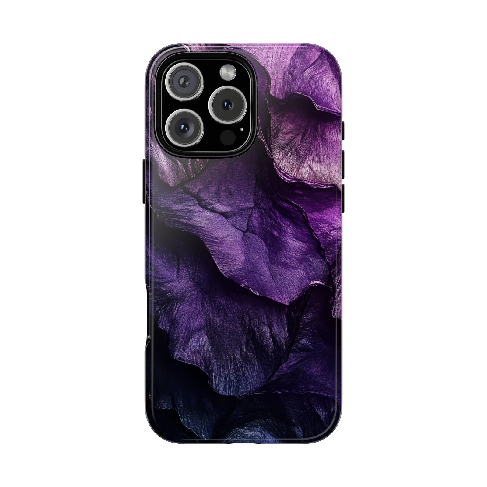 Amethyst Dark Purple Marble Texture iPhone Case 17 through 11 Pro Max ...