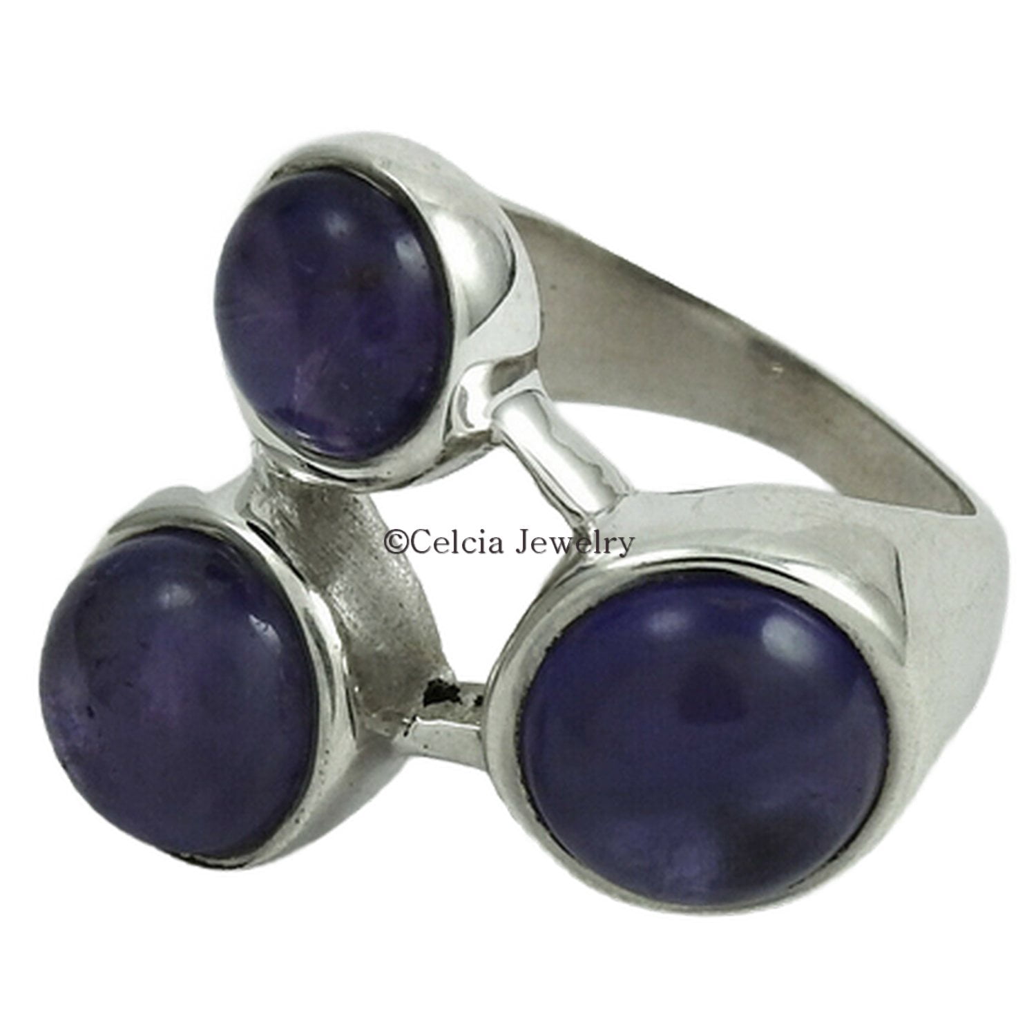 Amethyst Gemstone Ring, Solid 925 Sterling Silver, Statement Ring ...