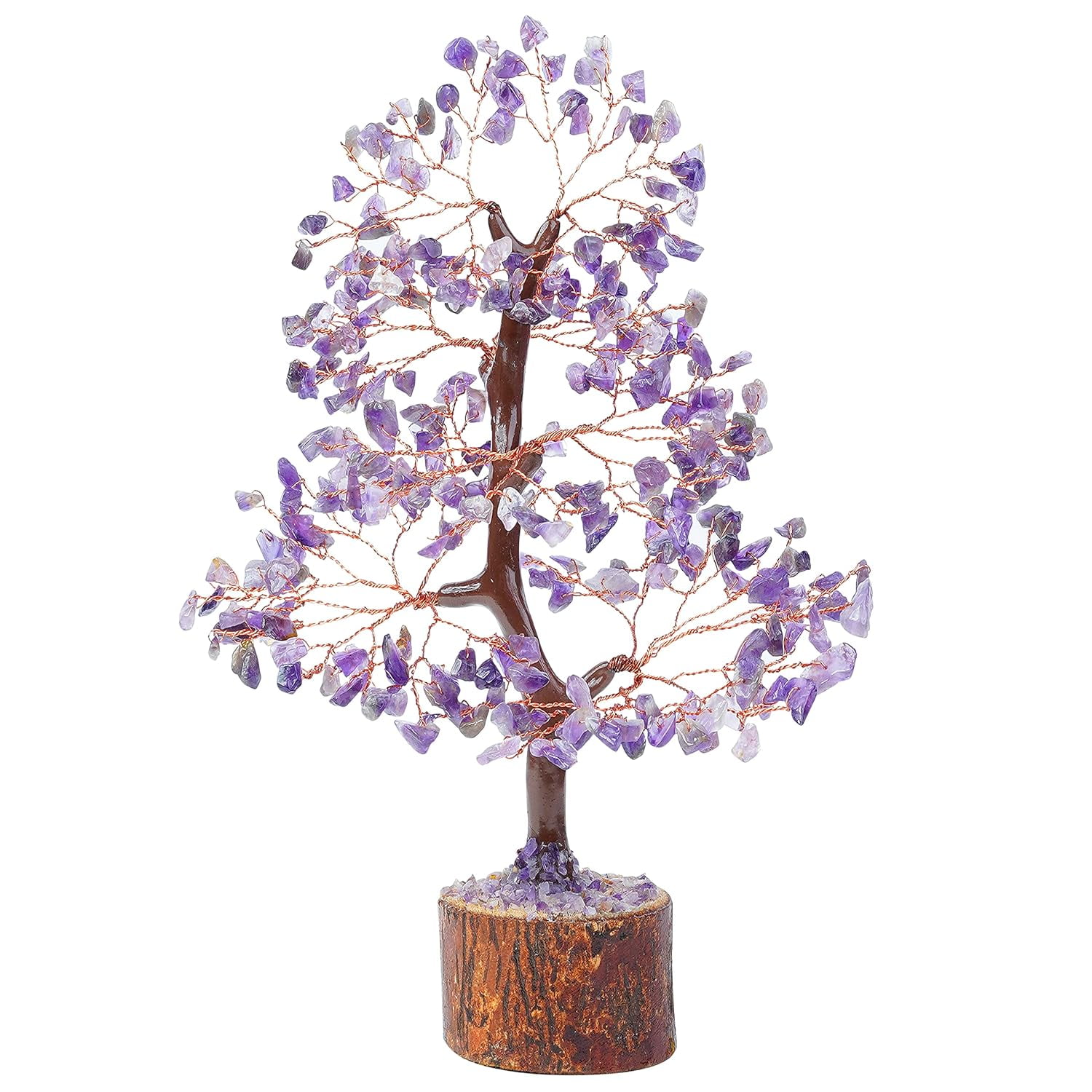 Amethyst Gemstone Tree Feng Shui Figurine Money Bonsai Chakra Balancing ...