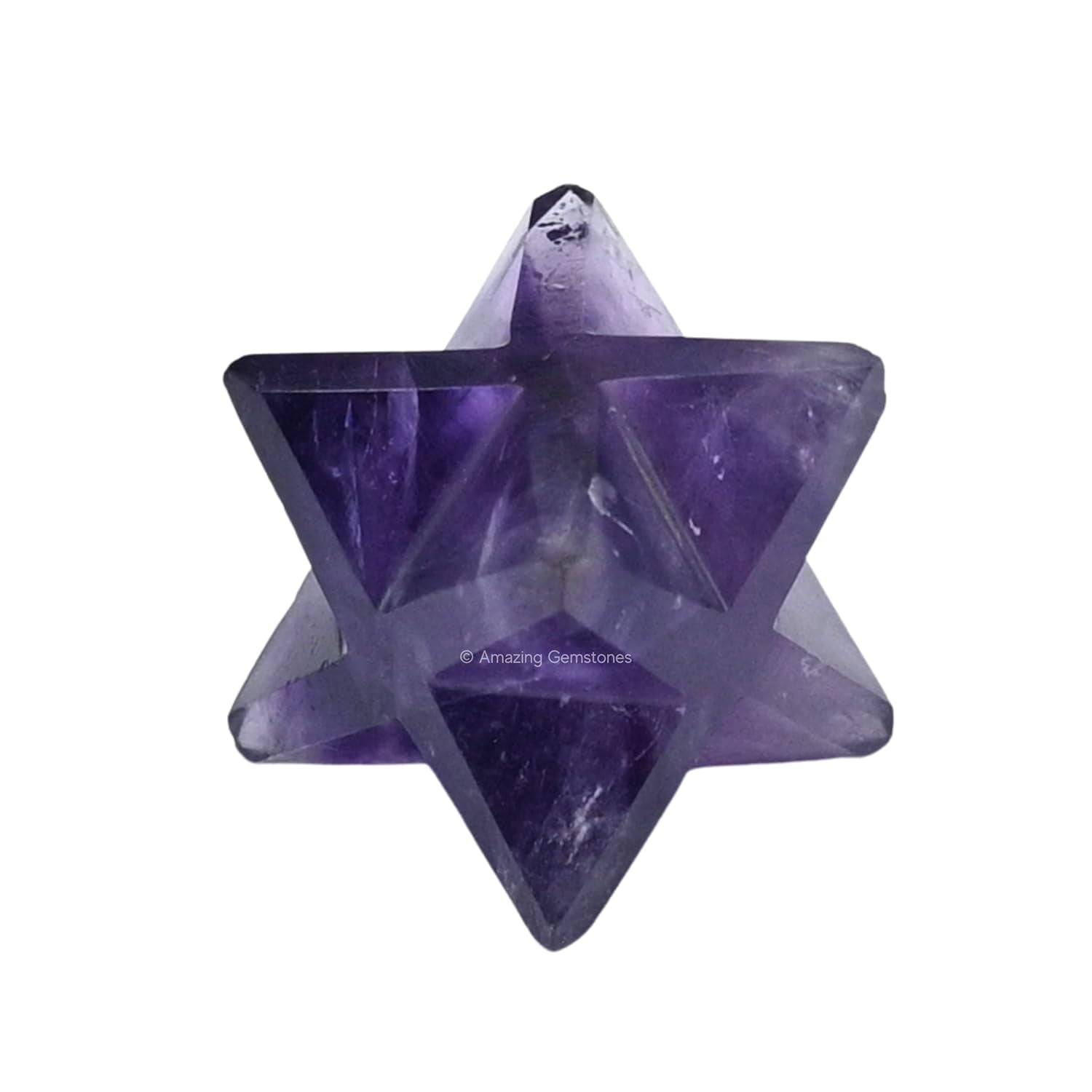 Amethyst Merkaba Crystal - 1 Inches Metaphysical Merkaba Star for ...
