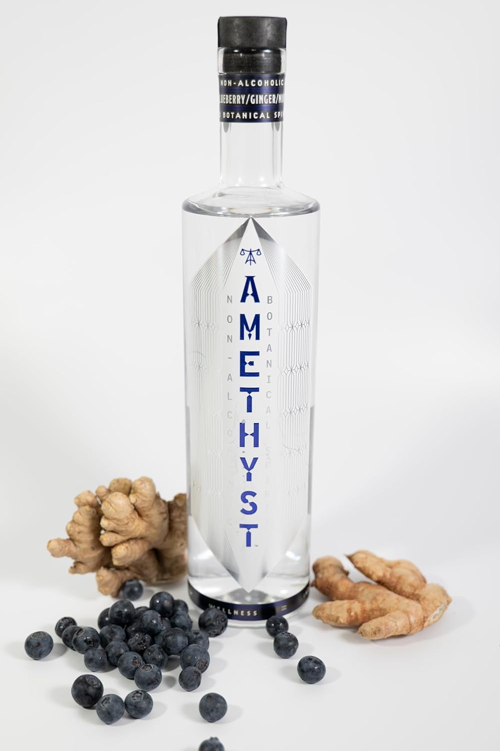 Amethyst Non-Alcoholic Botanical Spirits | Blueberry Ginger Mint ...