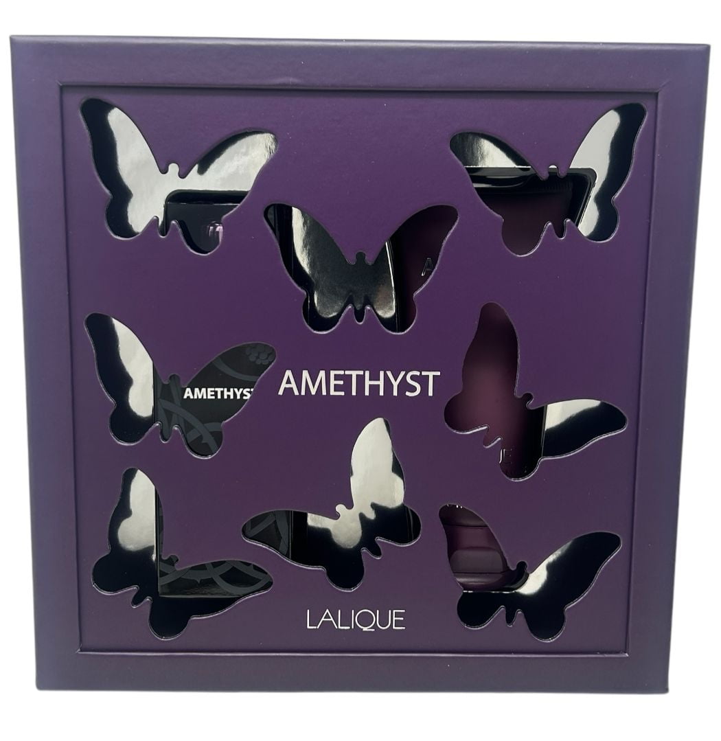 Amethyst Perfume & Body Lotion Gift Set by Lalique (3.3 fl.oz. EDP & 3. ...