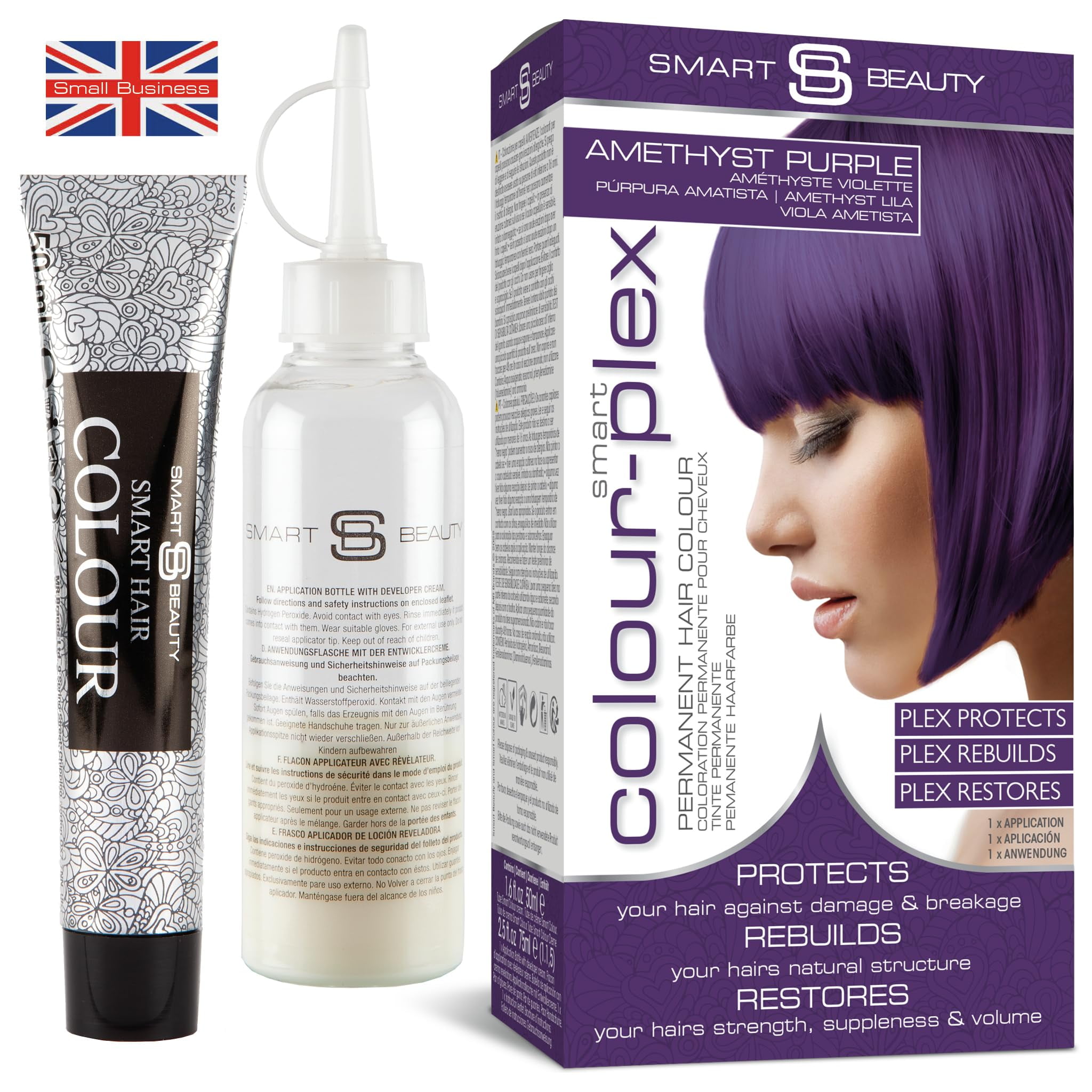 Amethyst Purple Hair Dye OKA4 Permanent with Anti-Breakage Plex Hair ...