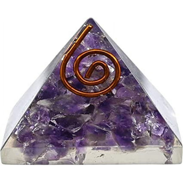Amethyst Small Orgone Pyramid 35 mm - Walmart Business Supplies