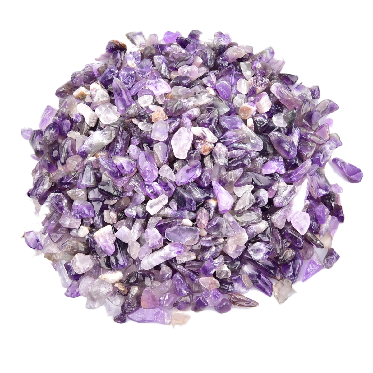 Amethyst Tumbled Chips Stone, Joyouann 1 Pound 5-7mm Gemstone Chips Natural Rocks Crushed Pieces ...