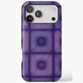 Amethyst Violet Purple Pouf Tiles Chess Pattern Tough iPhone Case 11 to ...