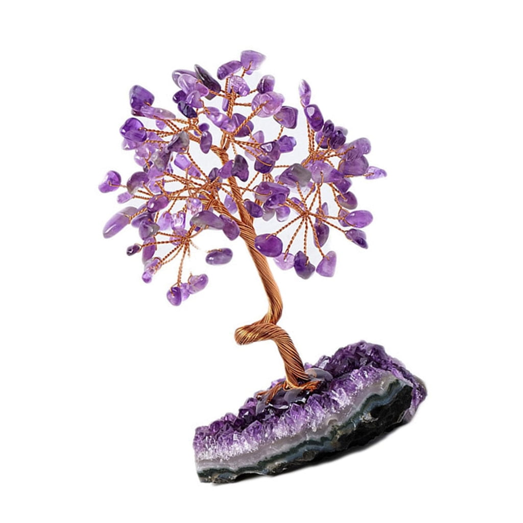 Amethysts Cluster Base Bonsais Money Tree for Meditations and Emotional ...