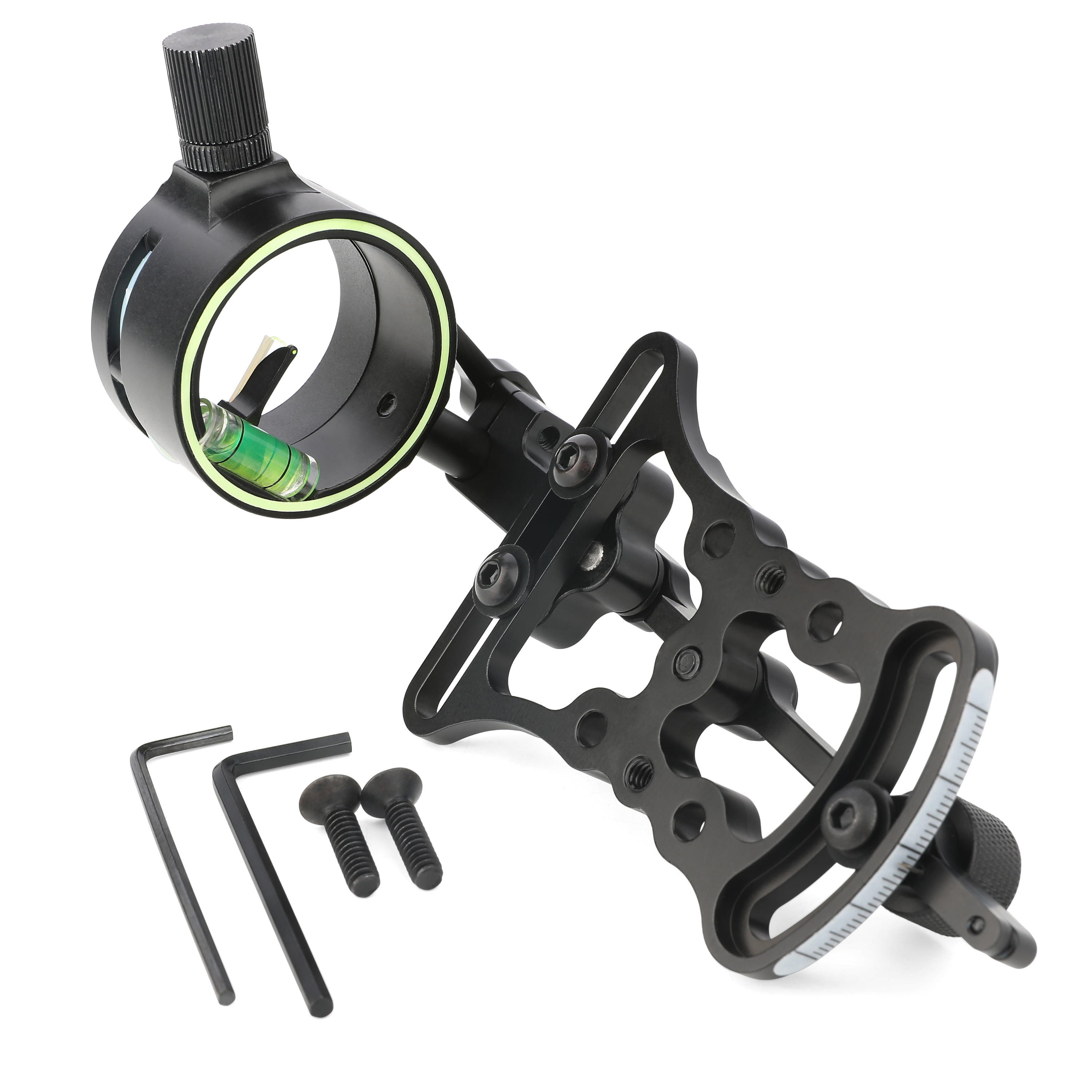 AMEYXGS Single Light Archery Lever Compound Bow Sight, 1 Pin Adjustable ...