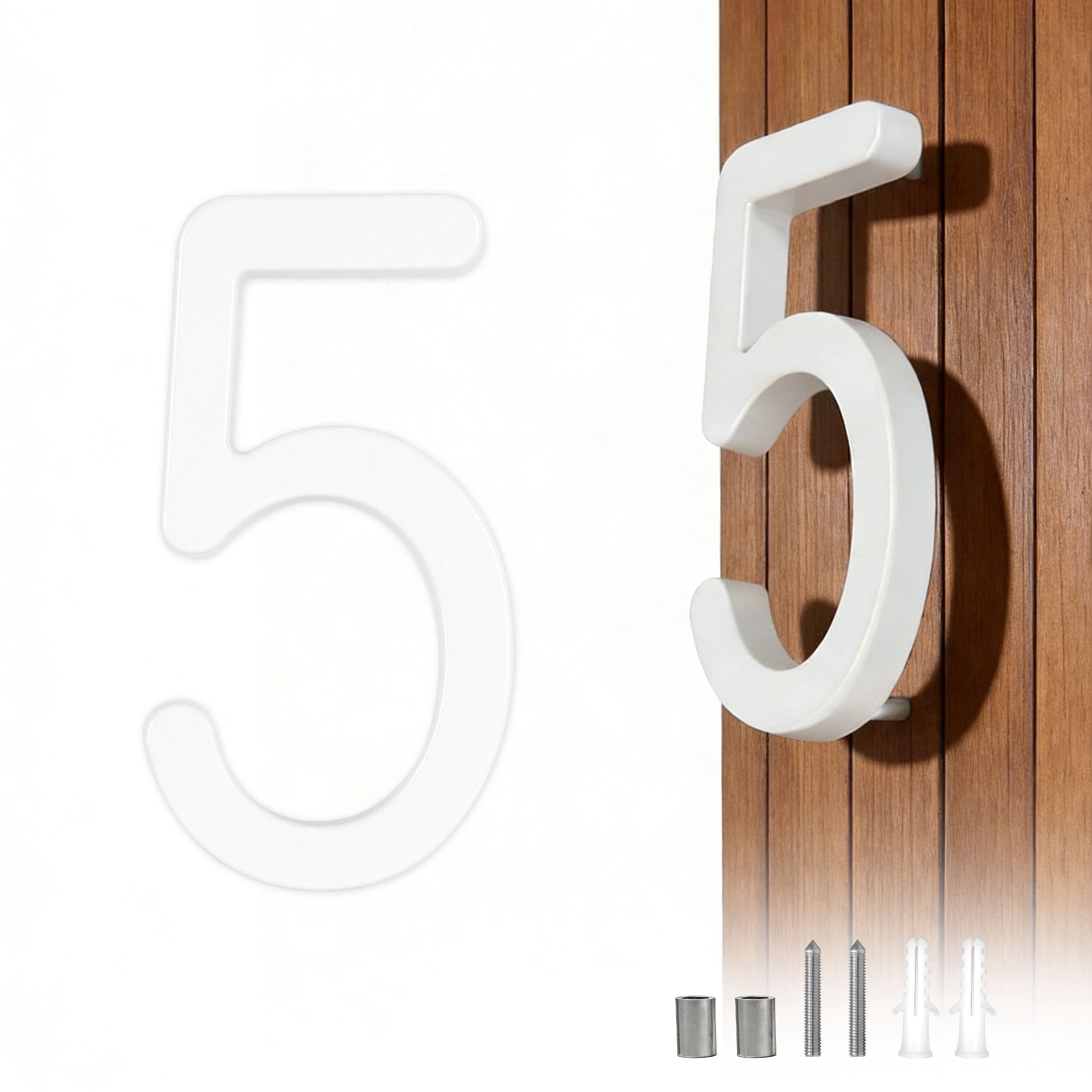 Amgo 4.3 Inch Modern House Numbers, 3D Aluminum Address Sign ...