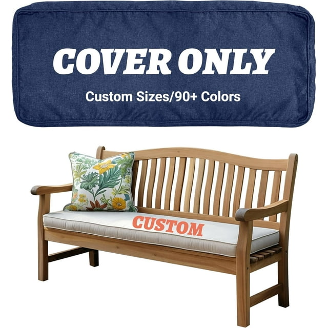 Amgo Custom Cushion Covers with Zipper, Replaceable Custom Size Cushion ...