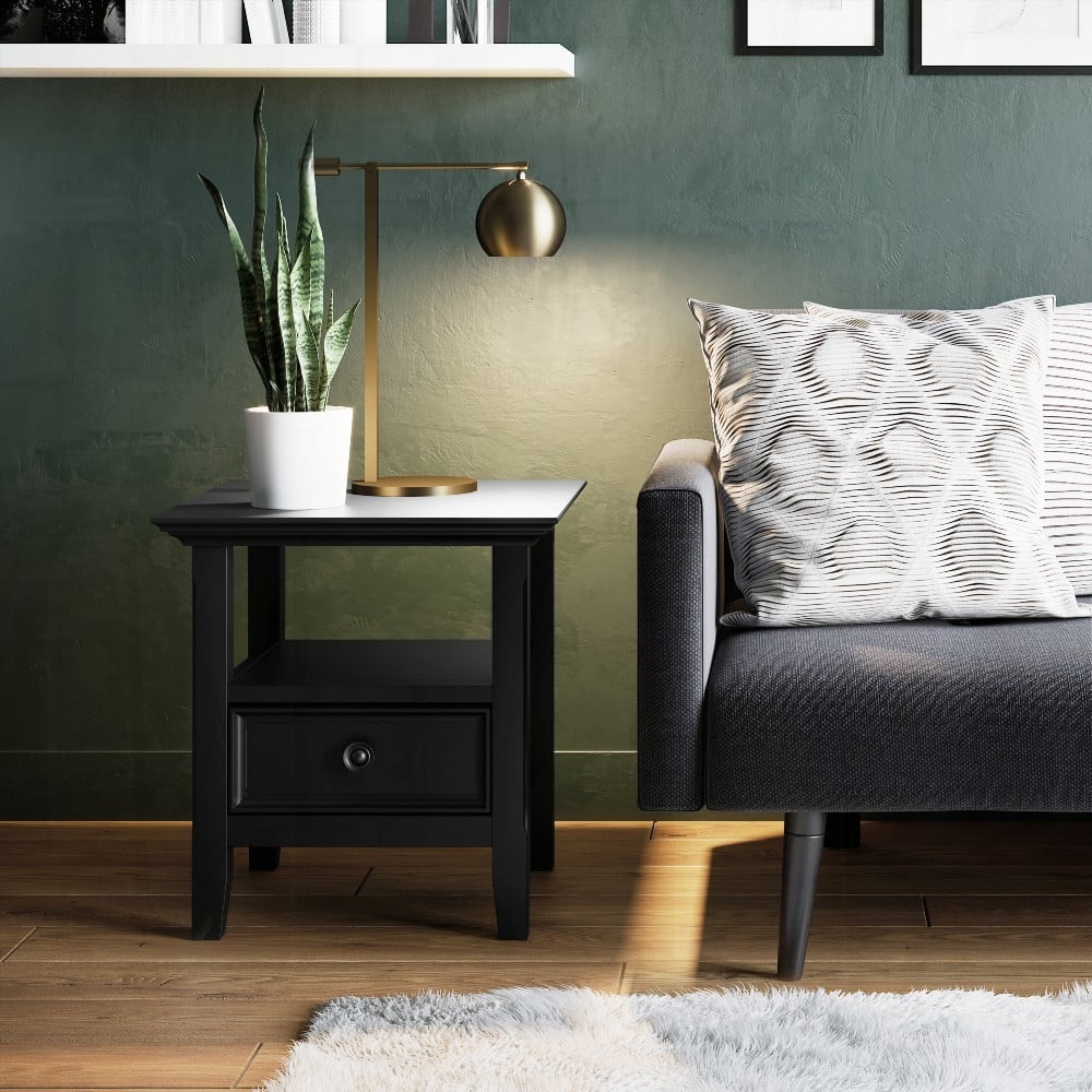 Amherst - 8-Cube Storage Sofa Table - Gray Finish, Solid Wood & Large ...