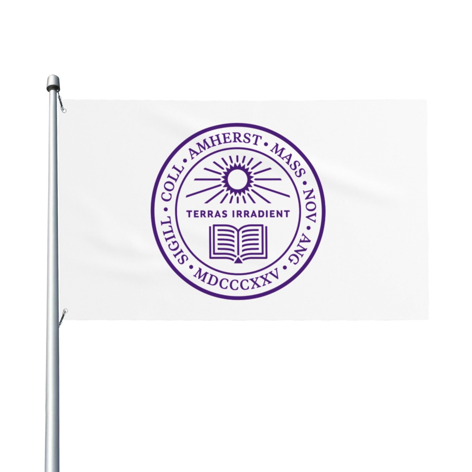 Amherst College Logos Flag 3x5 FT Outdoor - Heavy Duty Polyester with ...