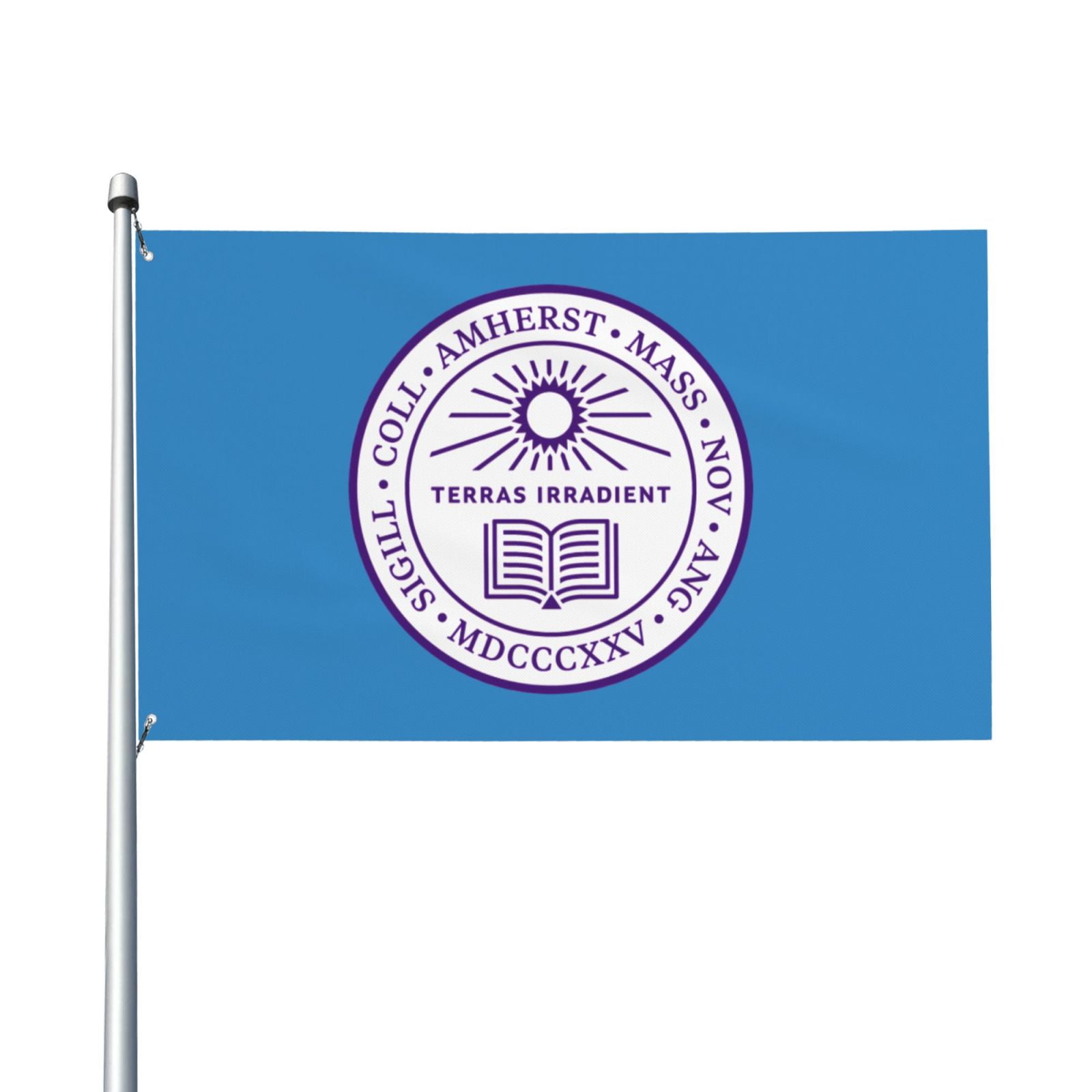 Amherst College Logos Flag 3x5 Outdoor ,Sewn Stripes, Stronger Brass ...