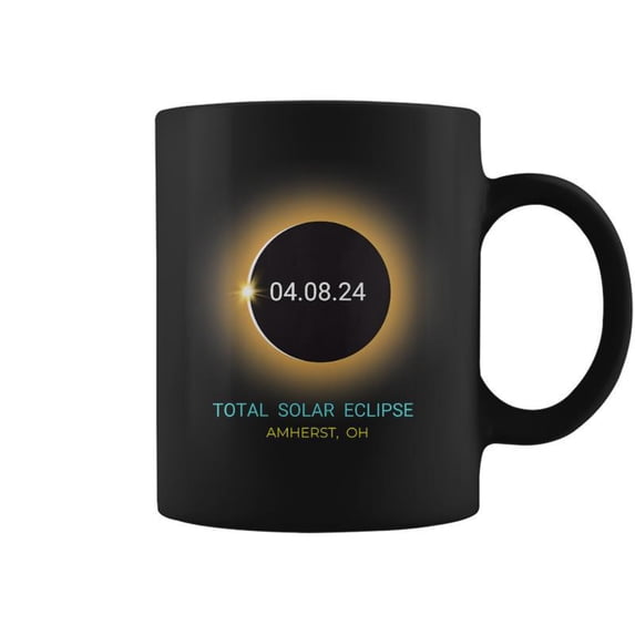 Amherst Oh Total Solar Eclipse 040824 Ohio Souvenir Coffee Mugs ...