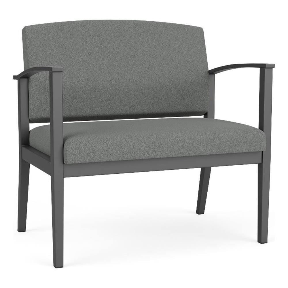 Amherst Steel Reception Waiting Bariatric Chair / Charcoal Steel ...