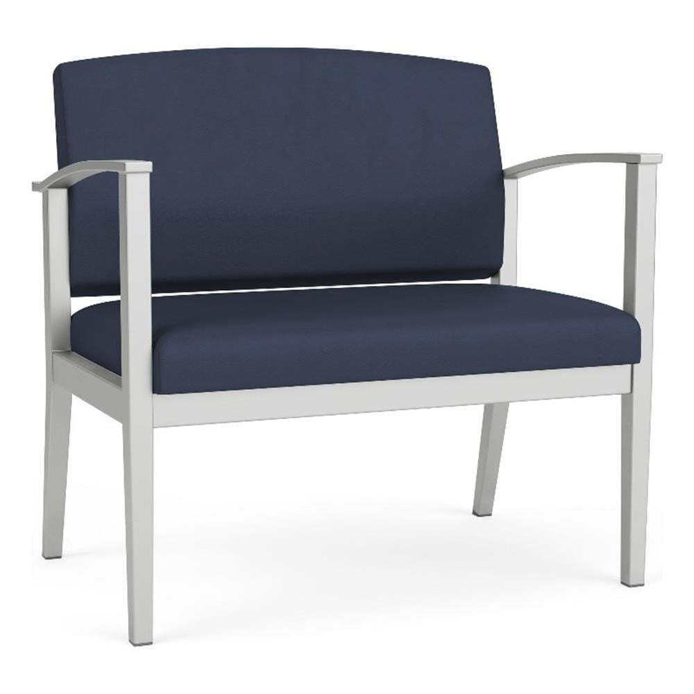Amherst Steel Reception Waiting Room Bariatric Chair / Silver Steel ...