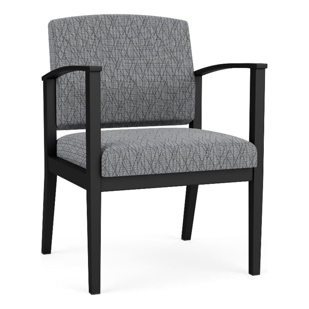 Amherst Steel Reception Waiting Room Healthcare Guest Chair / Black ...