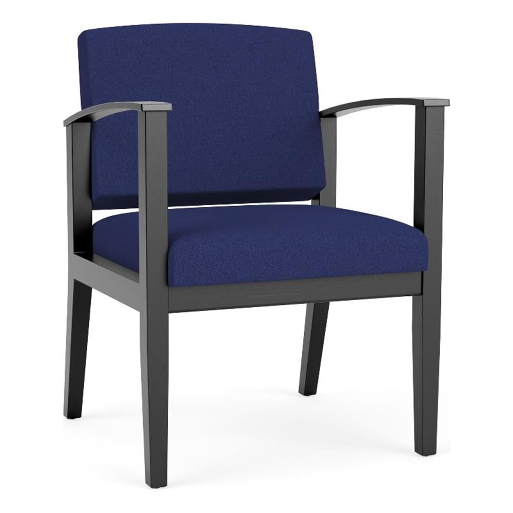 Amherst Wood Reception Waiting Room Healthcare Guest Chair / Black Wood ...