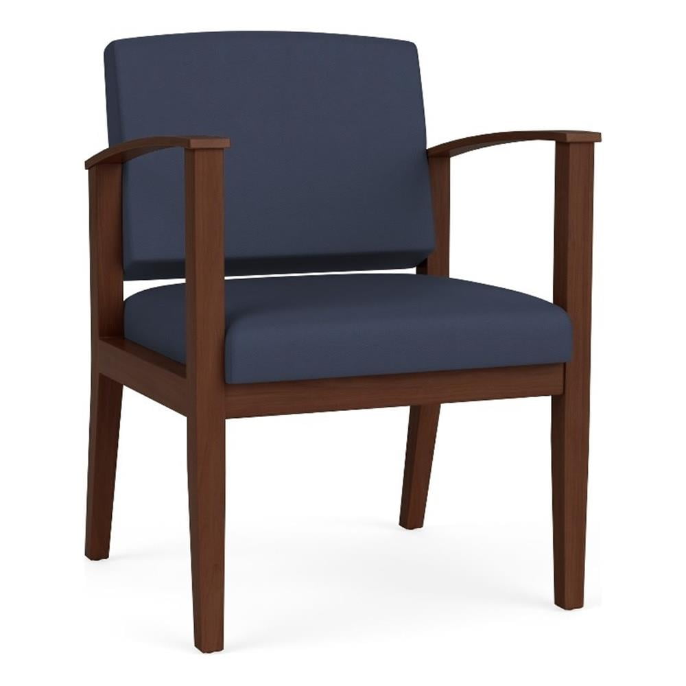 Amherst Wood Reception Waiting Room Healthcare Guest Chair / Walnut ...