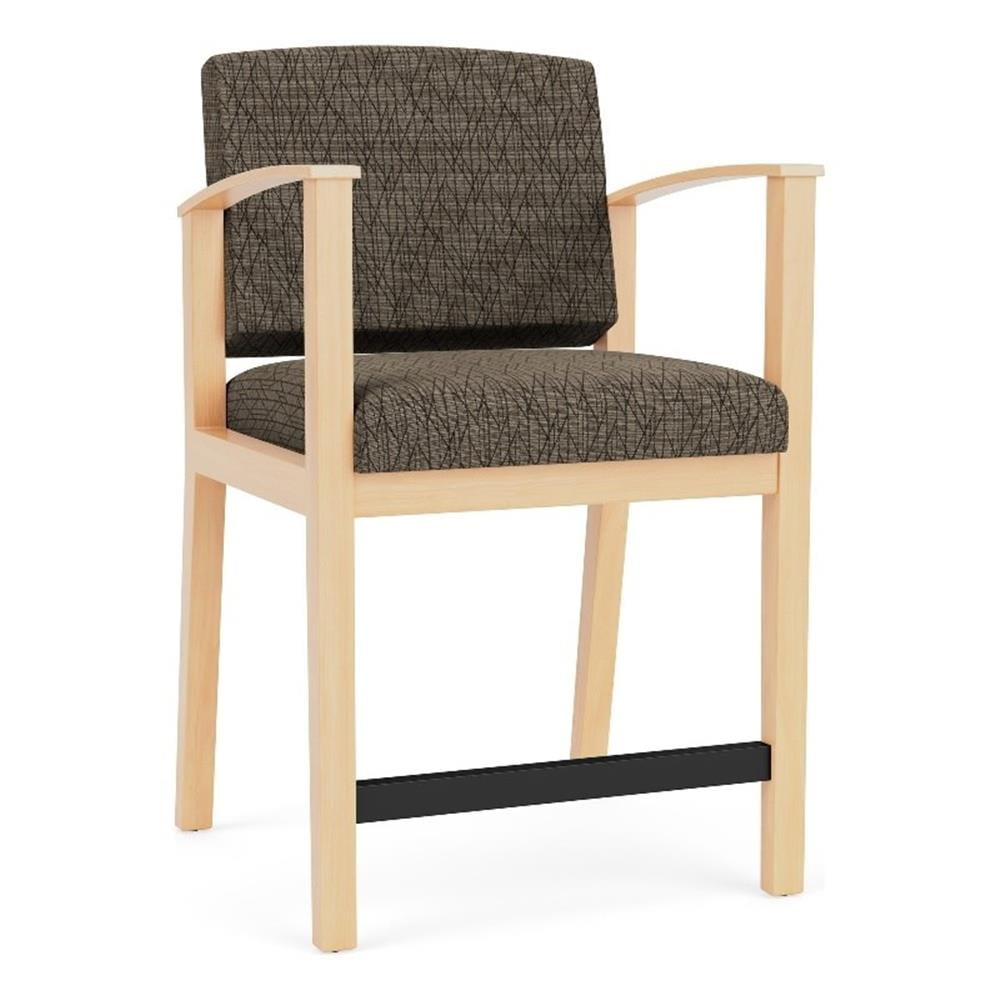 Amherst Wood Reception Waiting Room Healthcare Hip Chair / Natural Wood ...