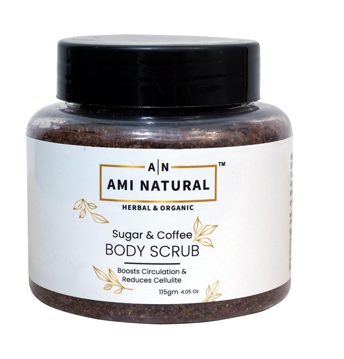 Ami Natural Sugar and Coffee Body Scrub for Circulation Boost and ...