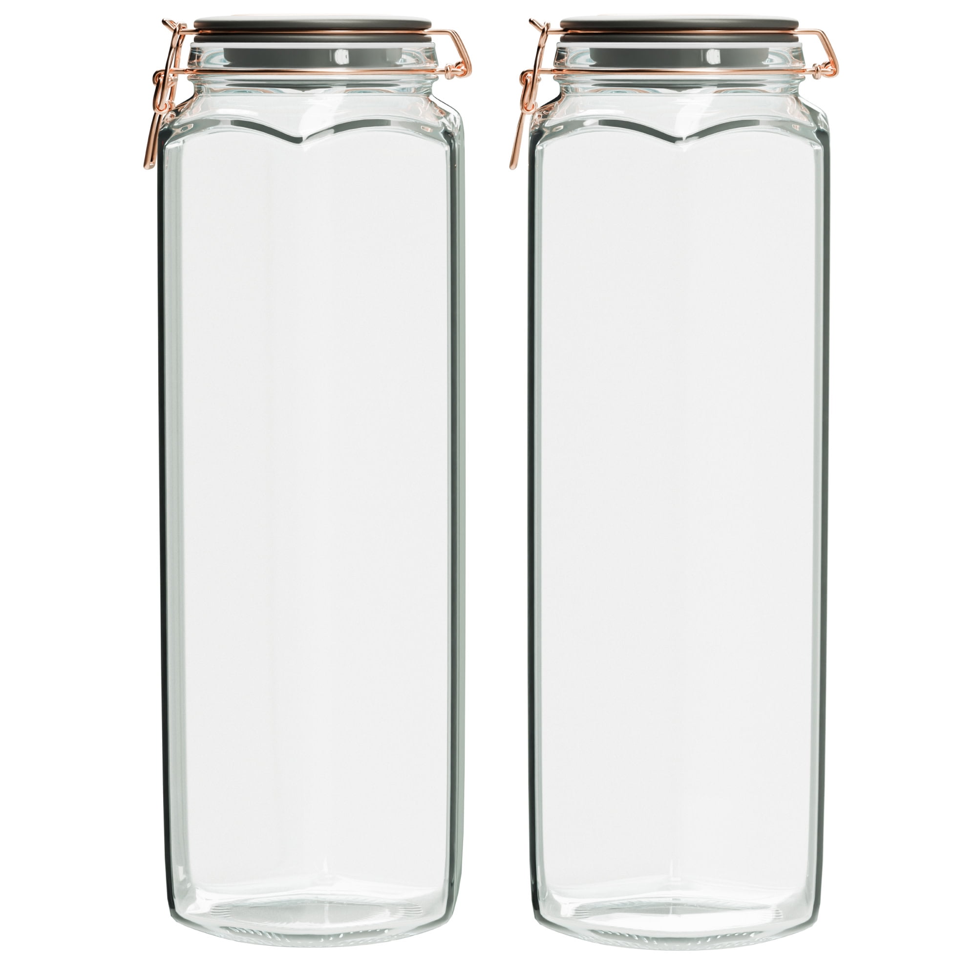Amici Home Adler Hermetic Glass Canister, Set of 2 - XL Glass Kitchen ...