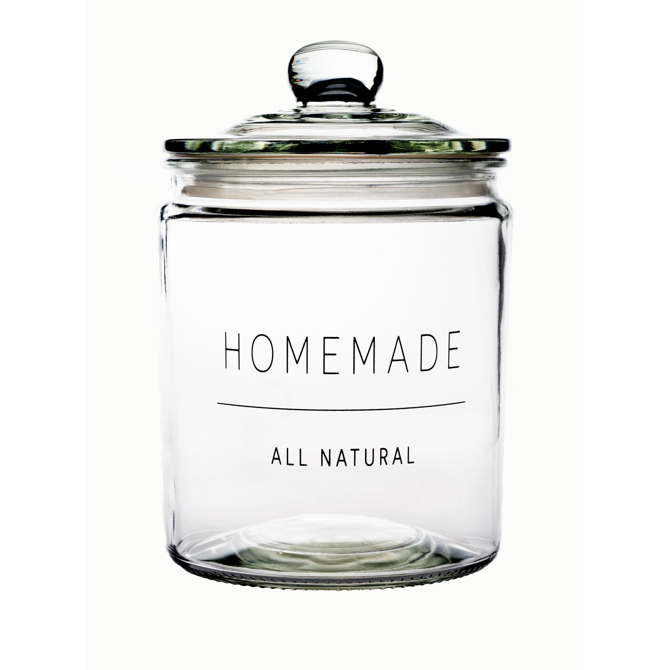 Amici Home, Stockholm Glass Canister Small Homemade, Round, Food Safe ...
