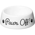 Amici Pet Paws Off Pet Food Bowl and Water Dish, 6 Ounce Capacity ...