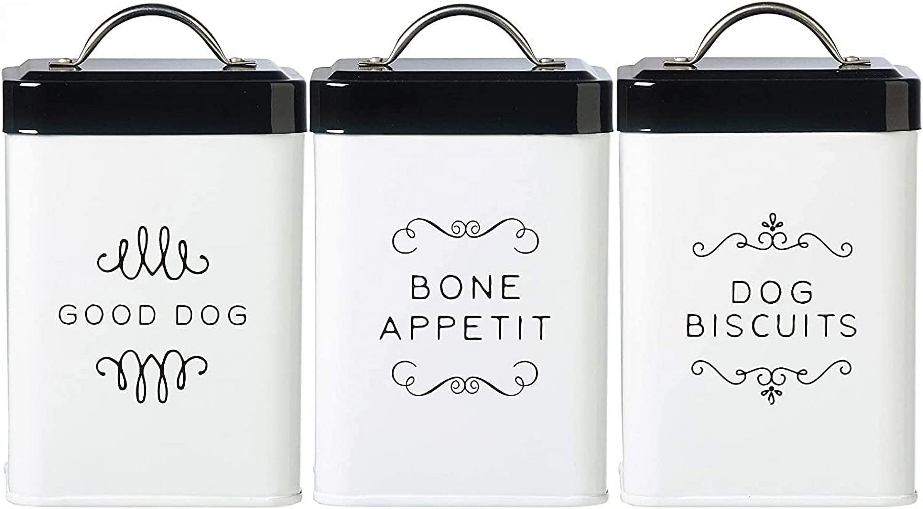 Amici Pet, Pet Treat Storage Collection, Sparky “Bone Appetit”, “Dog ...