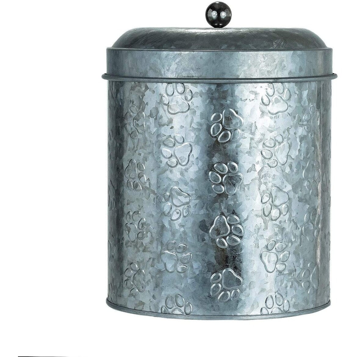 Bed Bath & Beyond Puppy Paws Galvanized Metal Food Container Bin, 104 ...