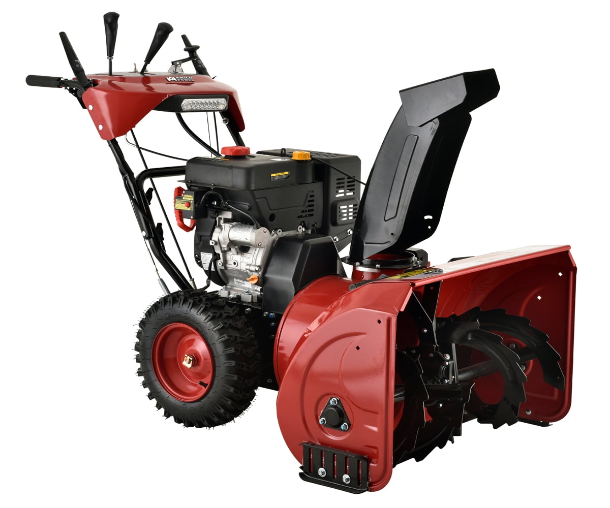 AmicoPower 28 inch Powerful Gas Powered Two-Stage Electric Start Snow ...