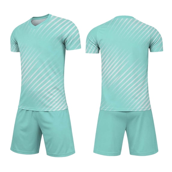 Amidoa Boys Athletic Outfit Sets 2 Piece Short Sleeve Performance ...