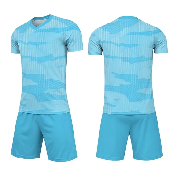 Amidoa Boys Athletic Outfit Sets 2 Piece Short Sleeve Performance Quick ...