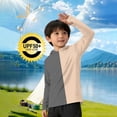 Amidoa Boys Rash Guard Kids Long Sleeve Shirt Quick Dry Sun Protection ...